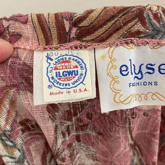 ILGWU | Dresses | Vintage Ilgwu Elyse Fashion Floral Halter Dress ...